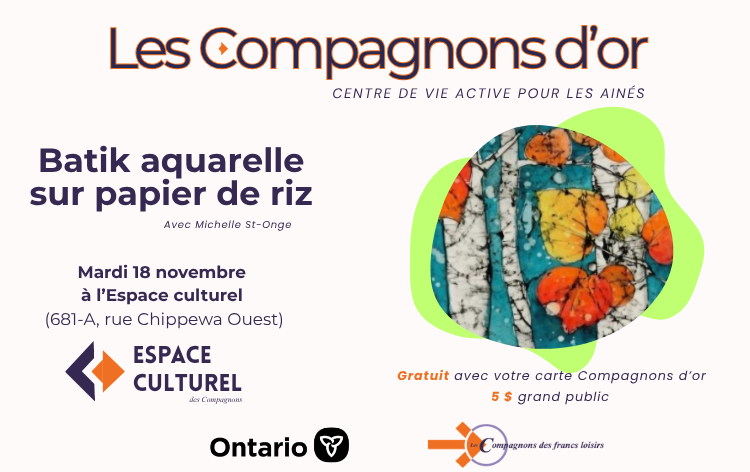Batik aquarelle sur papier de riz Tickets | Les Compagnons des francs ...