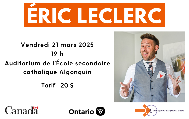 Éric Leclerc Tickets | Les Compagnons des francs loisirs