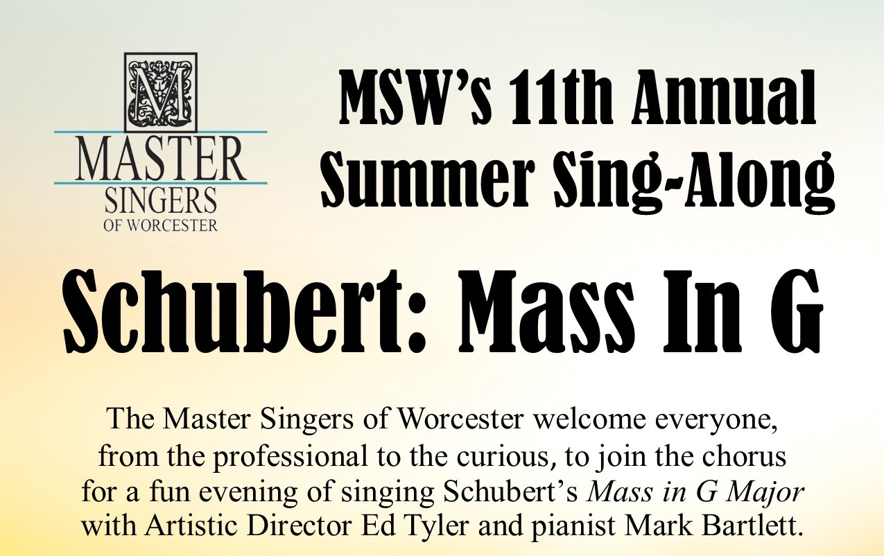 2025 Summer Sing Tickets | Master Singers of Worcester
