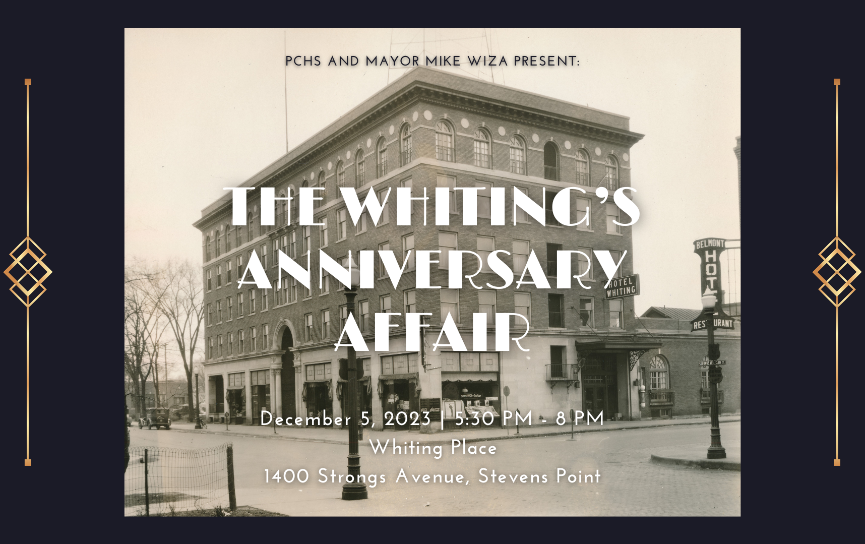 The Whiting's Anniversary Affair Tickets | Portage County Historical ...