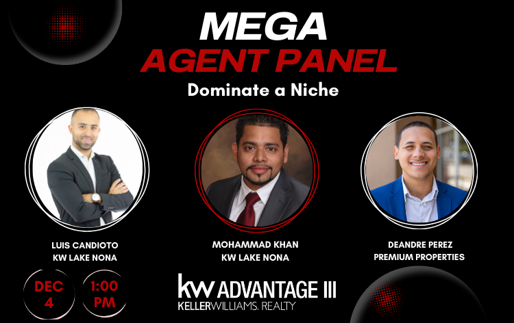 Mega Agent Panel: Dominate a Niche Tickets | Keller Williams Advantage ...