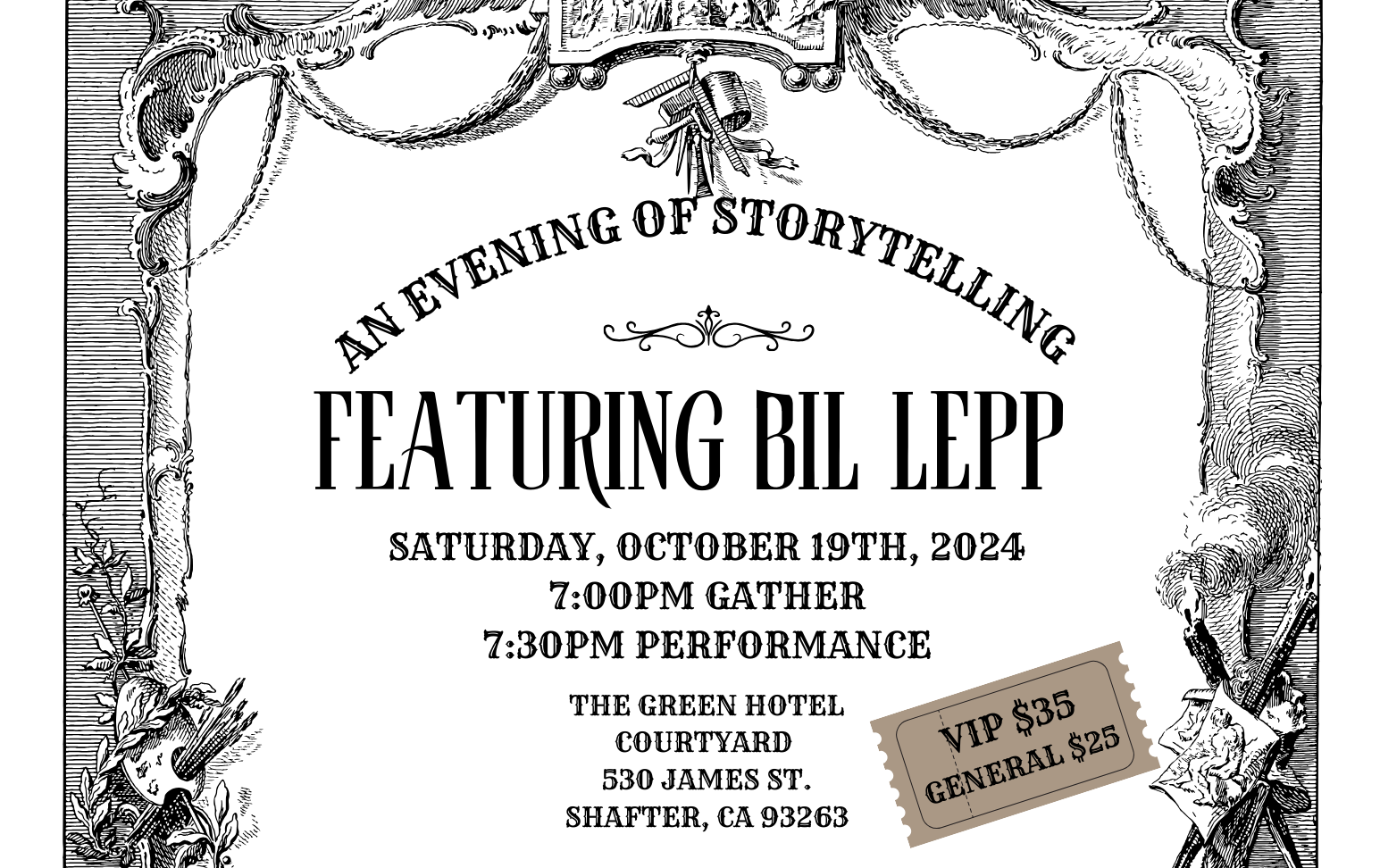 An Evening of Storytelling with Bil Lepp Tickets | The Green Hotel