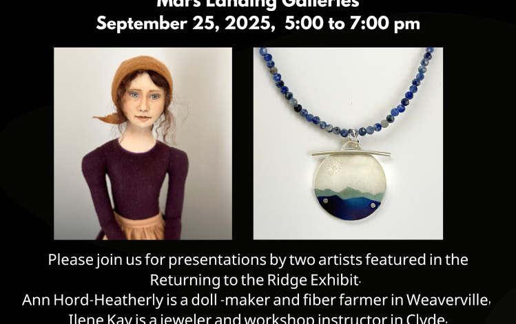 Artist Talk with Blue Ridge Craft Trails Artists Tickets | Mars Landing ...