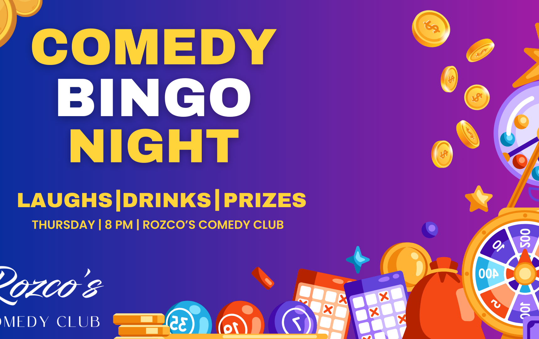 Comedy Bingo Tickets | Rozco's