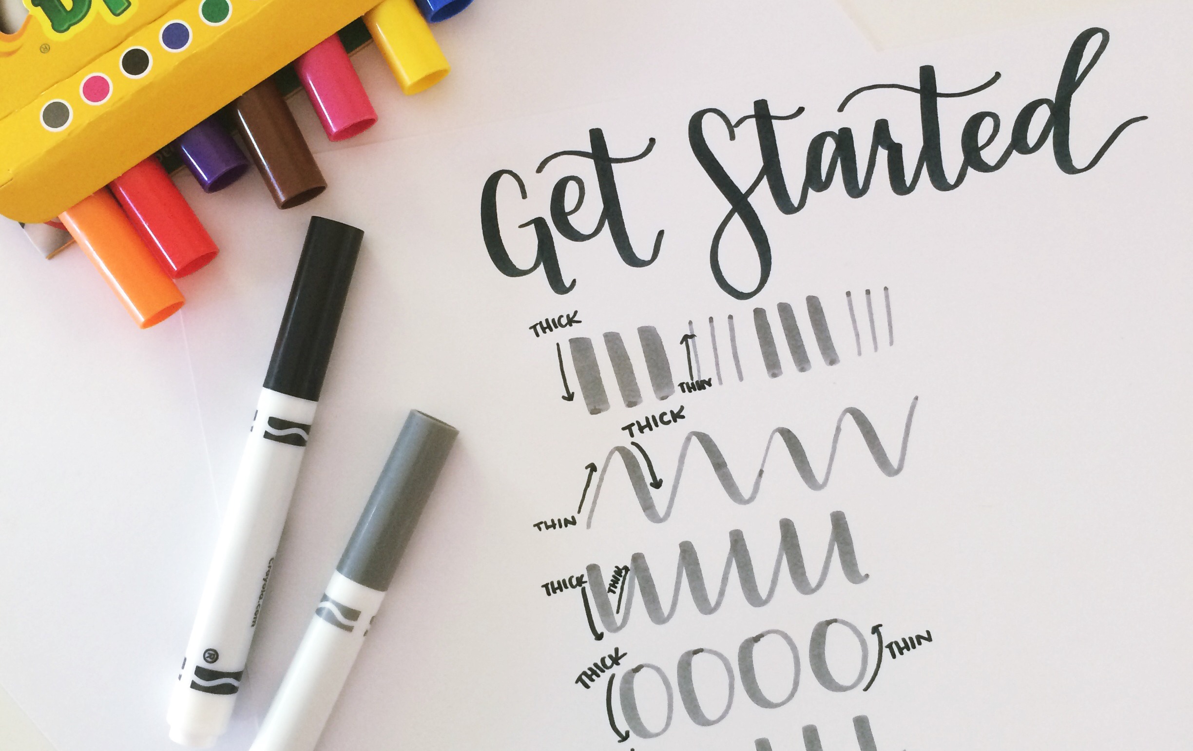 Hand Lettering Basics Tickets | The Downtown DIY