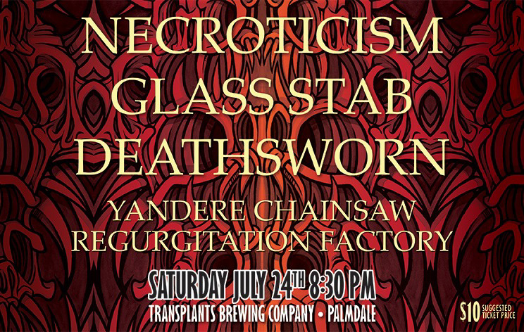 Necroticism /Glass Stab / Deathsworn / Yandere Chainsaw Regurgitation ...