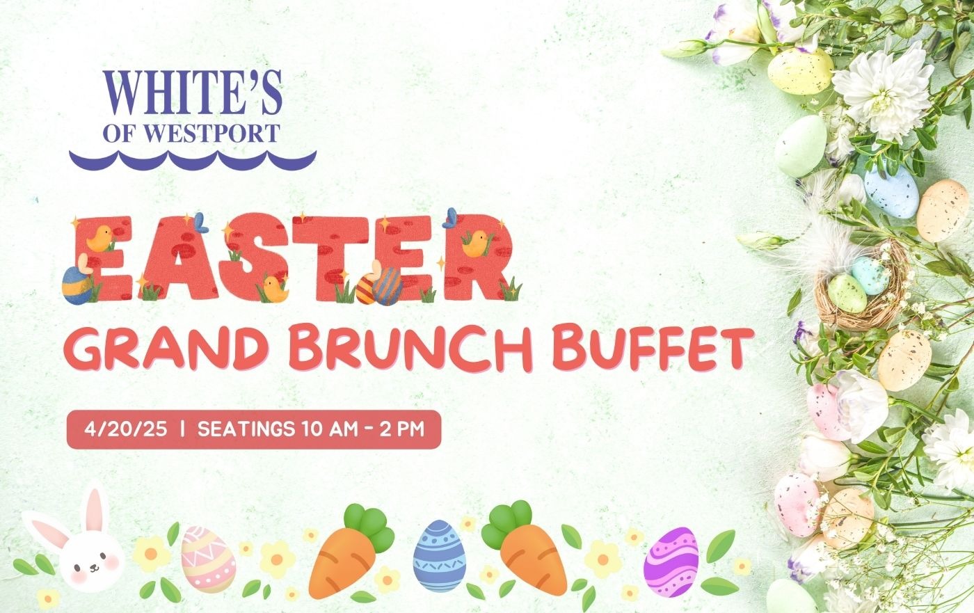 Easter Sunday Grand Brunch Buffet Tickets | White's of Westport