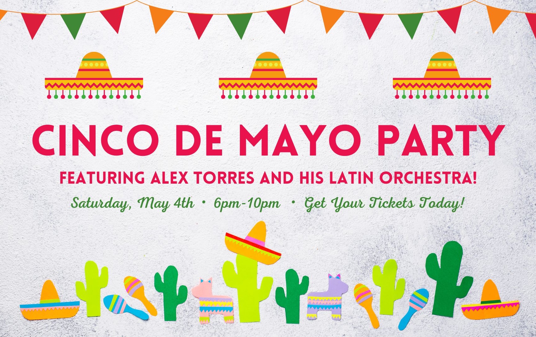 Cinco De Mayo feat. Alex Tores & his Latin Orchestra Tickets | June Farms