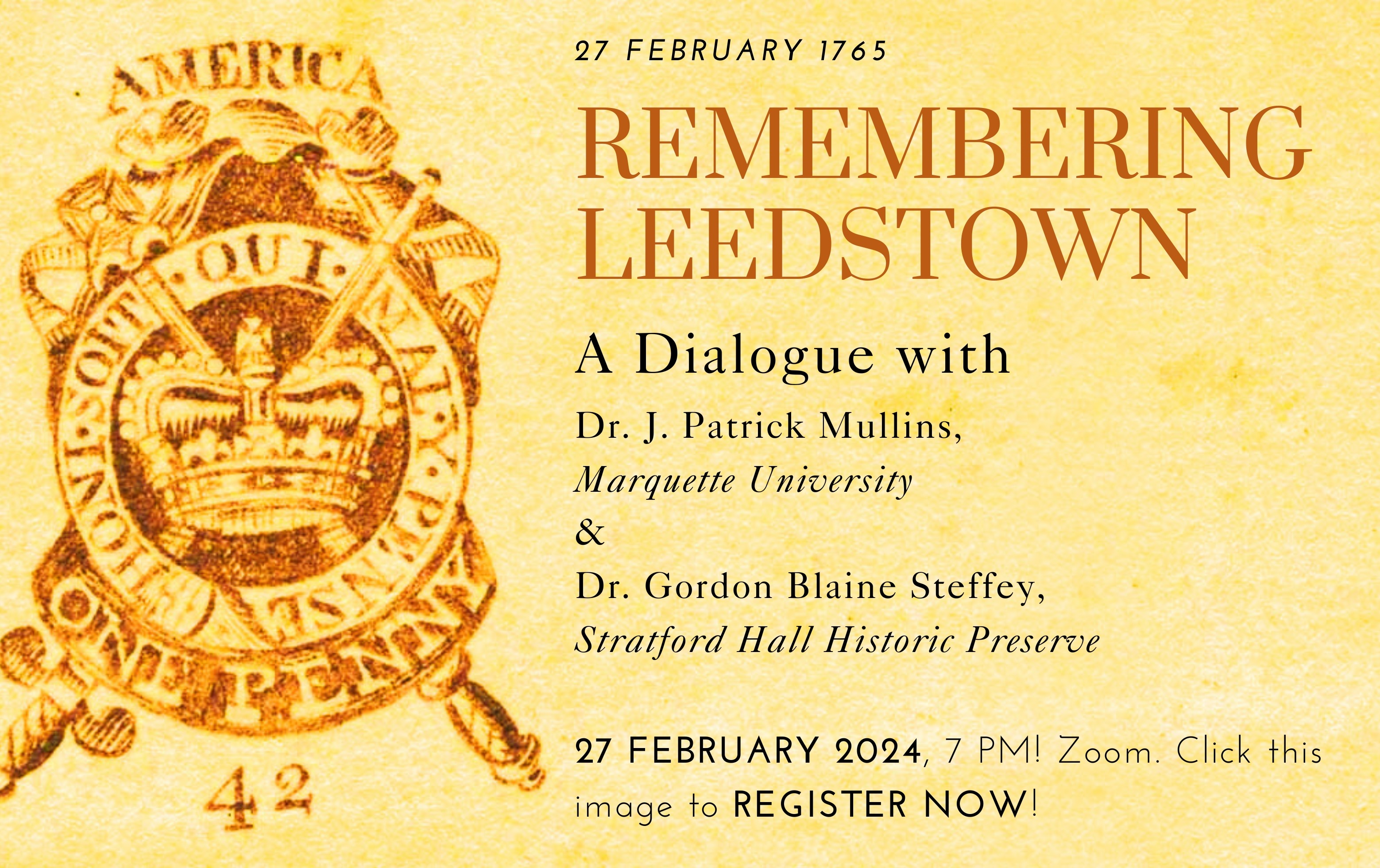 Remembering Leedstown: A Dialogue. Tickets | Stratford Hall Historic ...