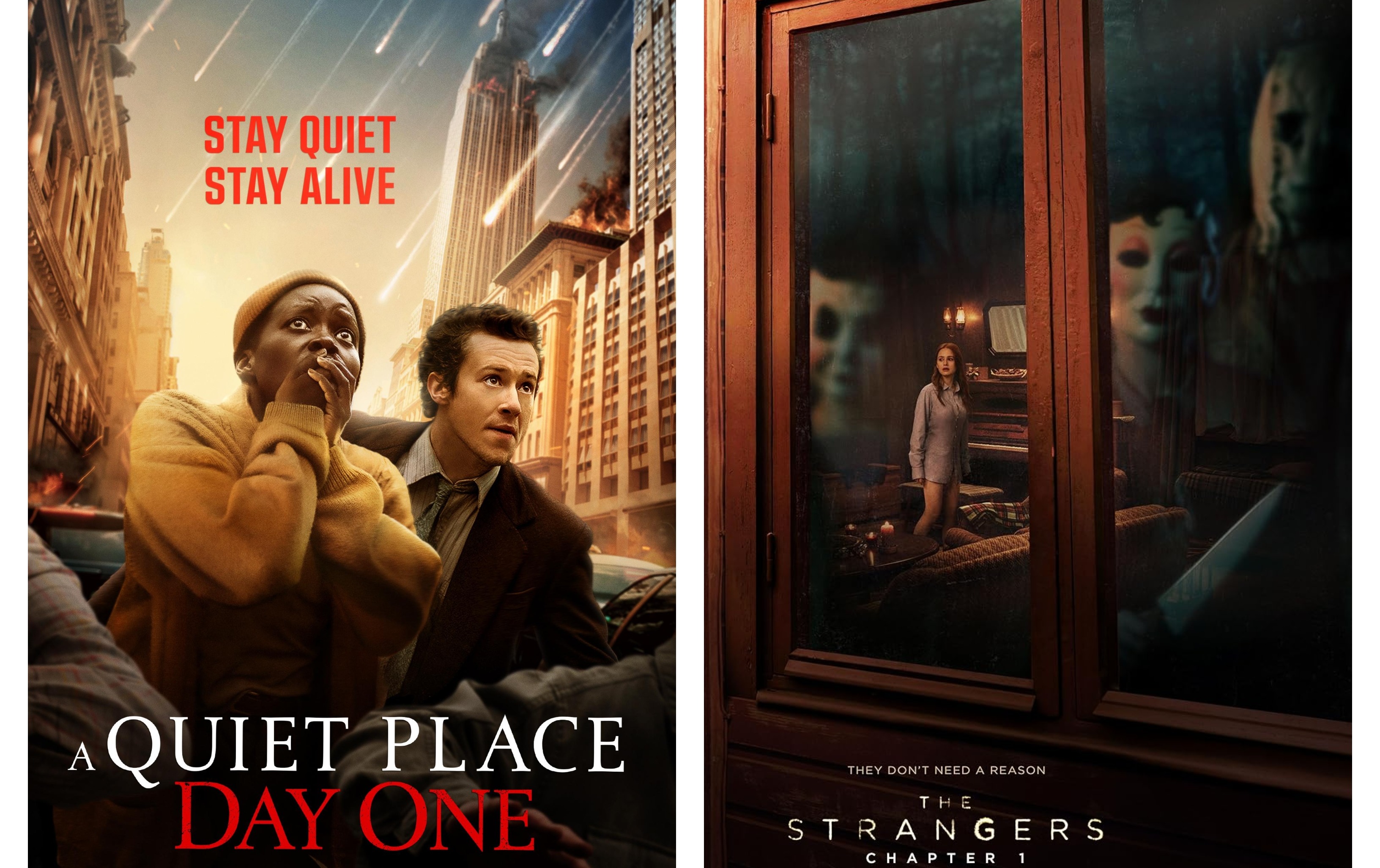 DOUBLE FEATURE: A QUIET PLACE- DAY ONE (PG-13) and THE STRANGERS ...