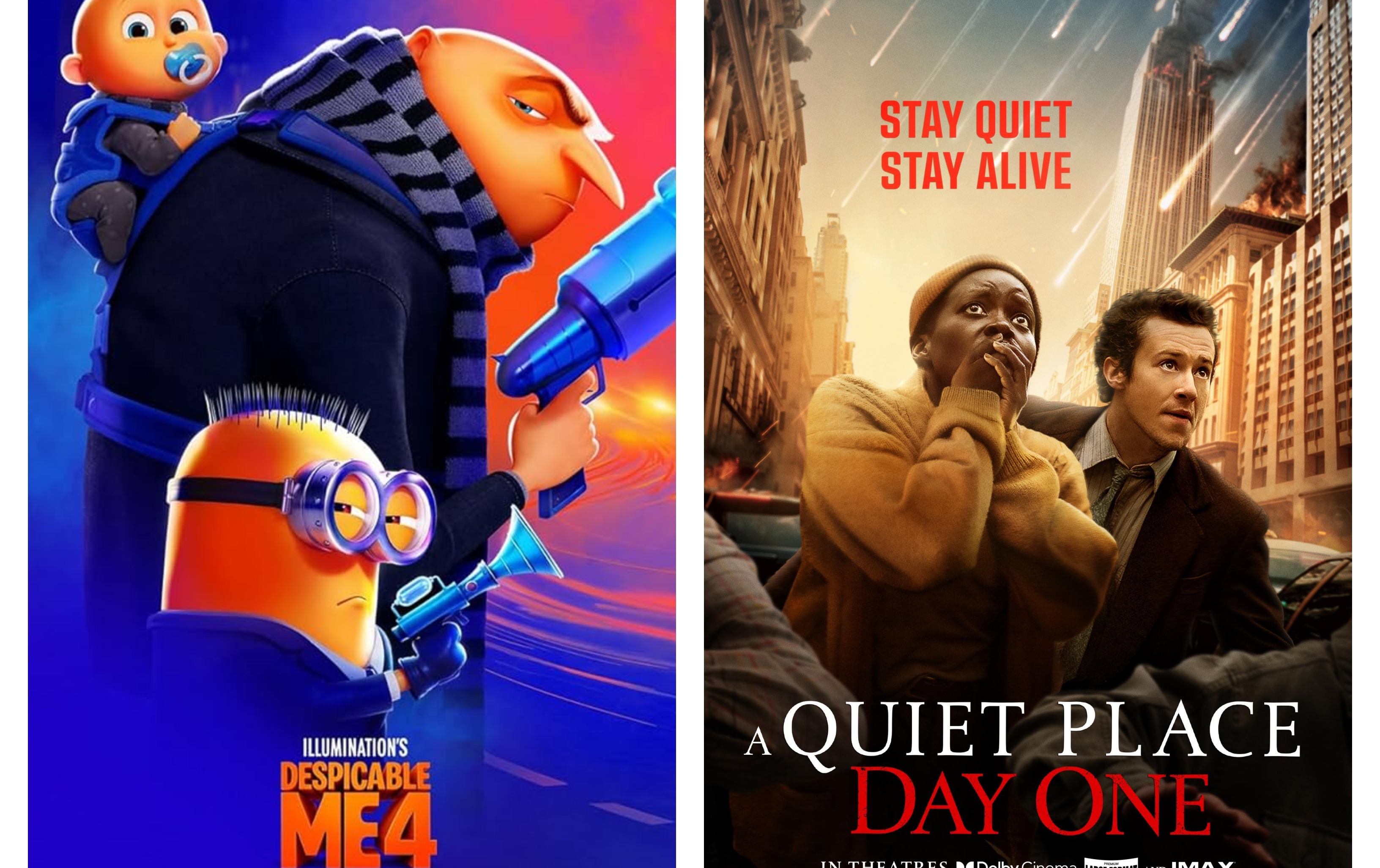 DOUBLE FEATURE: DESPICABLE ME 4 (PG) and A QUIET PLACE- DAY ONE (PG-13 ...