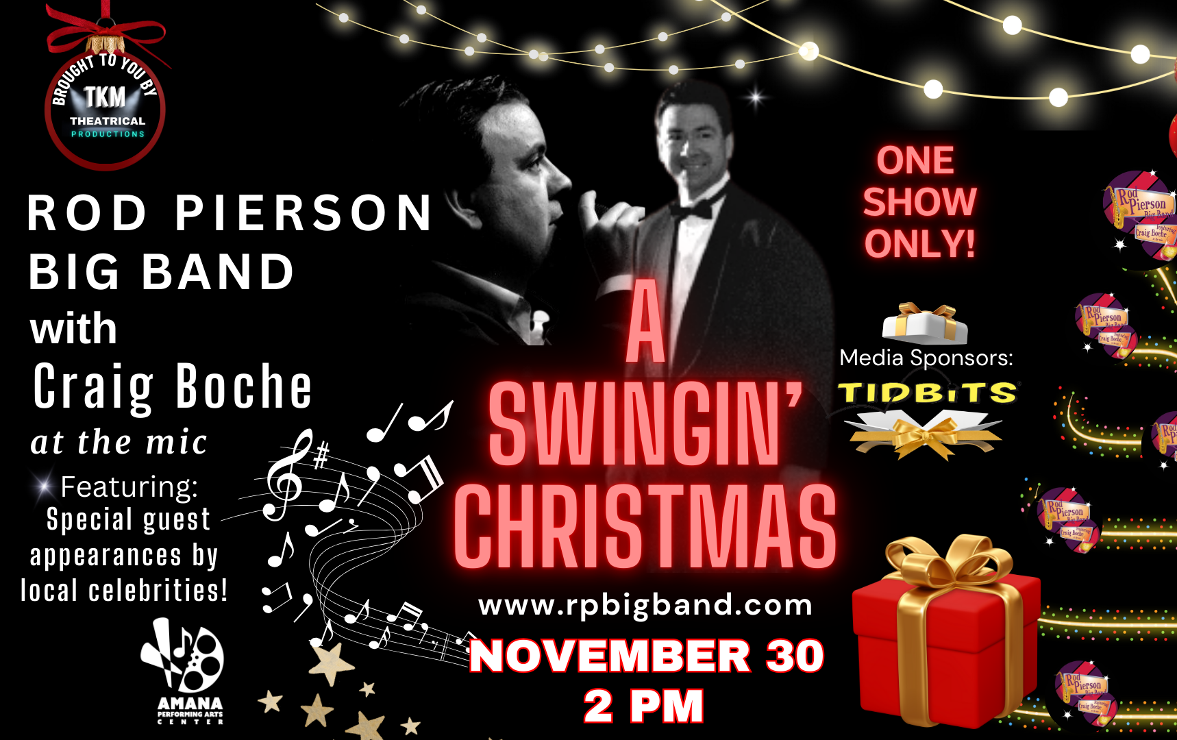 A SWINGIN' CHRISTMAS with Rod Pierson's Big Band and Craig Boche at the ...
