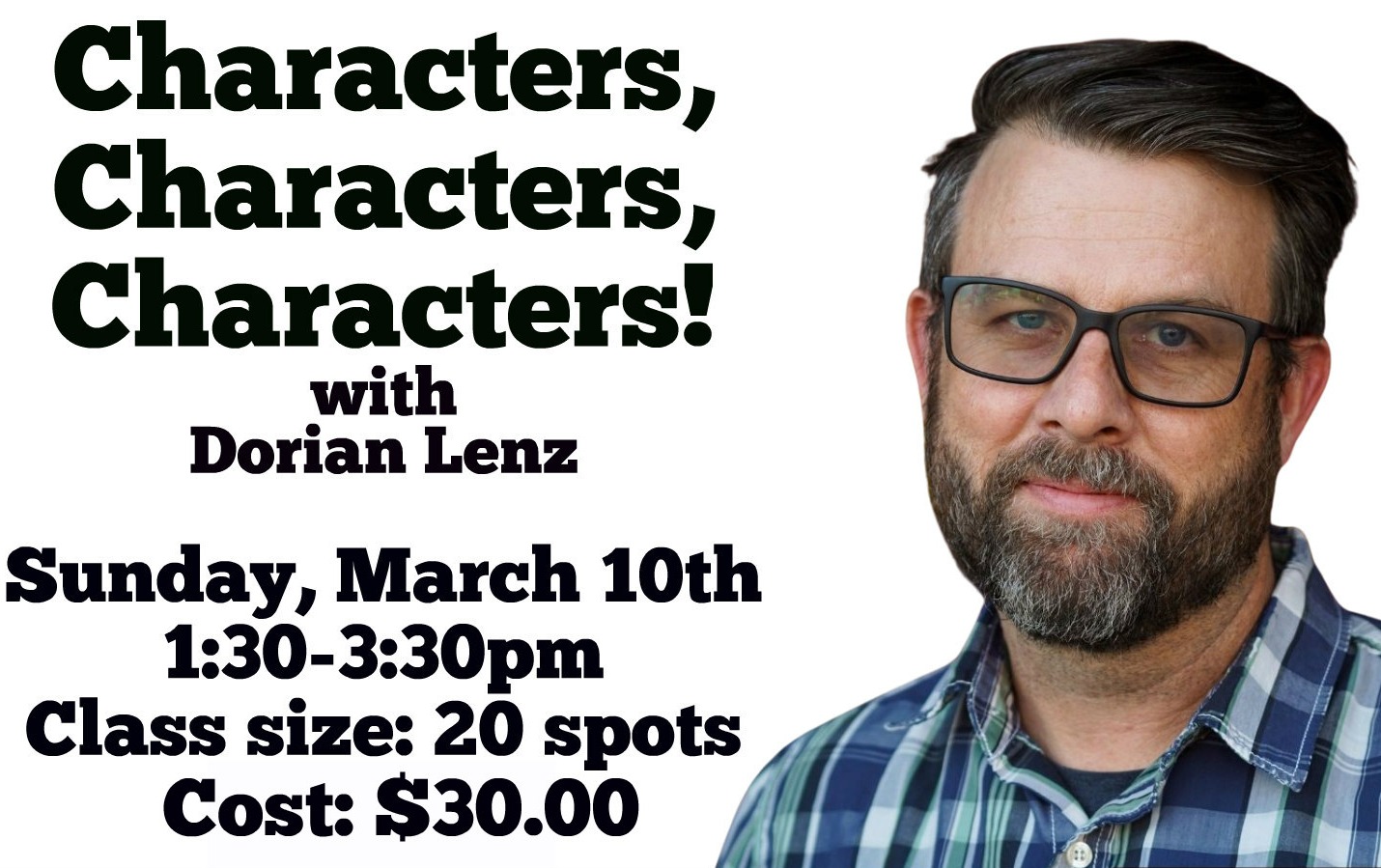 Characters, Characters, Characters! with Dorian Lenz Tickets | ImprovCity