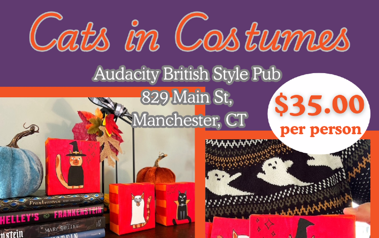 Audacity Paint Night - Cats In Costumes Tickets | A Girl & Her Trailer