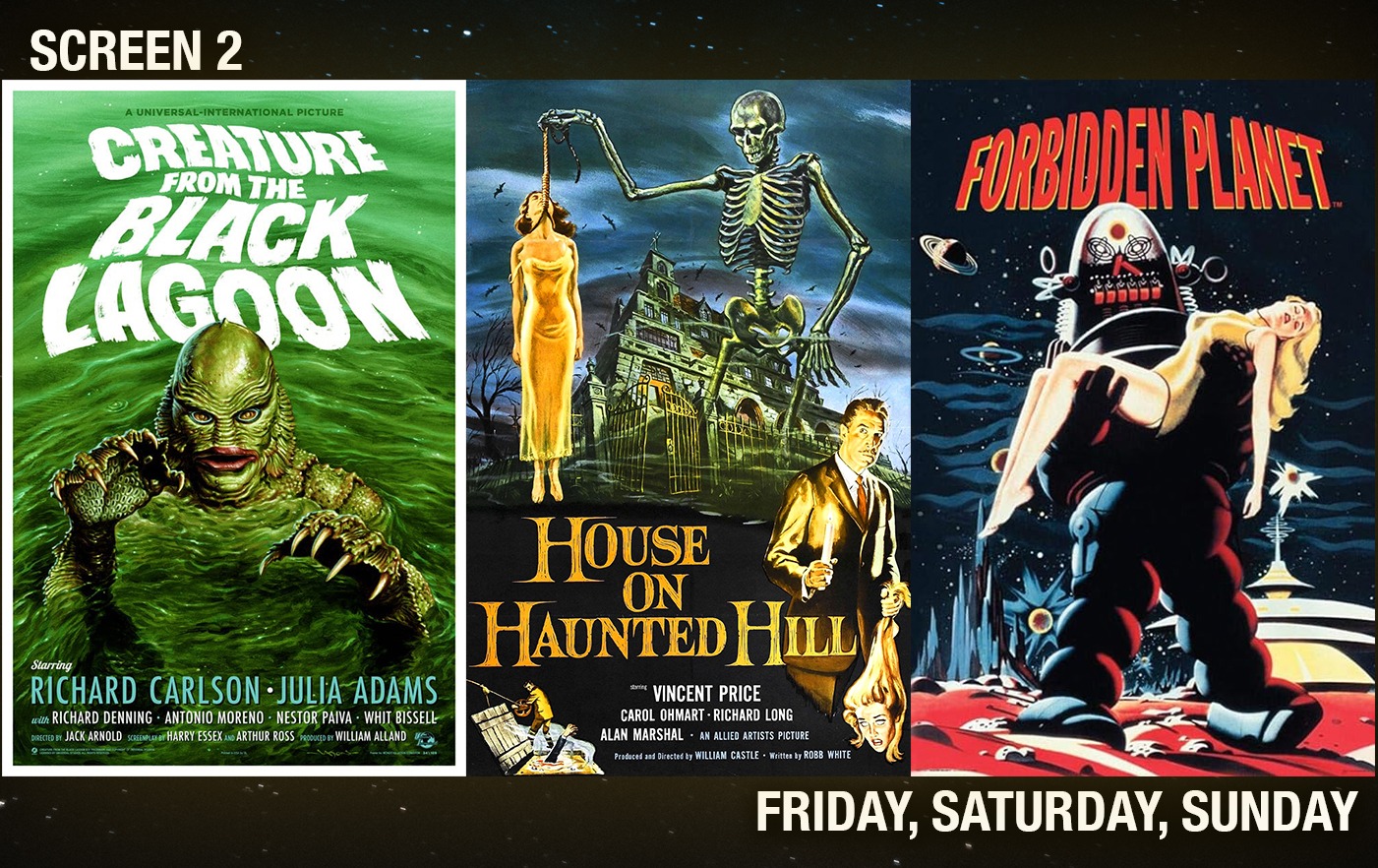 Creature from the Black Lagoon (G) / House on Haunted Hill / Forbidden ...