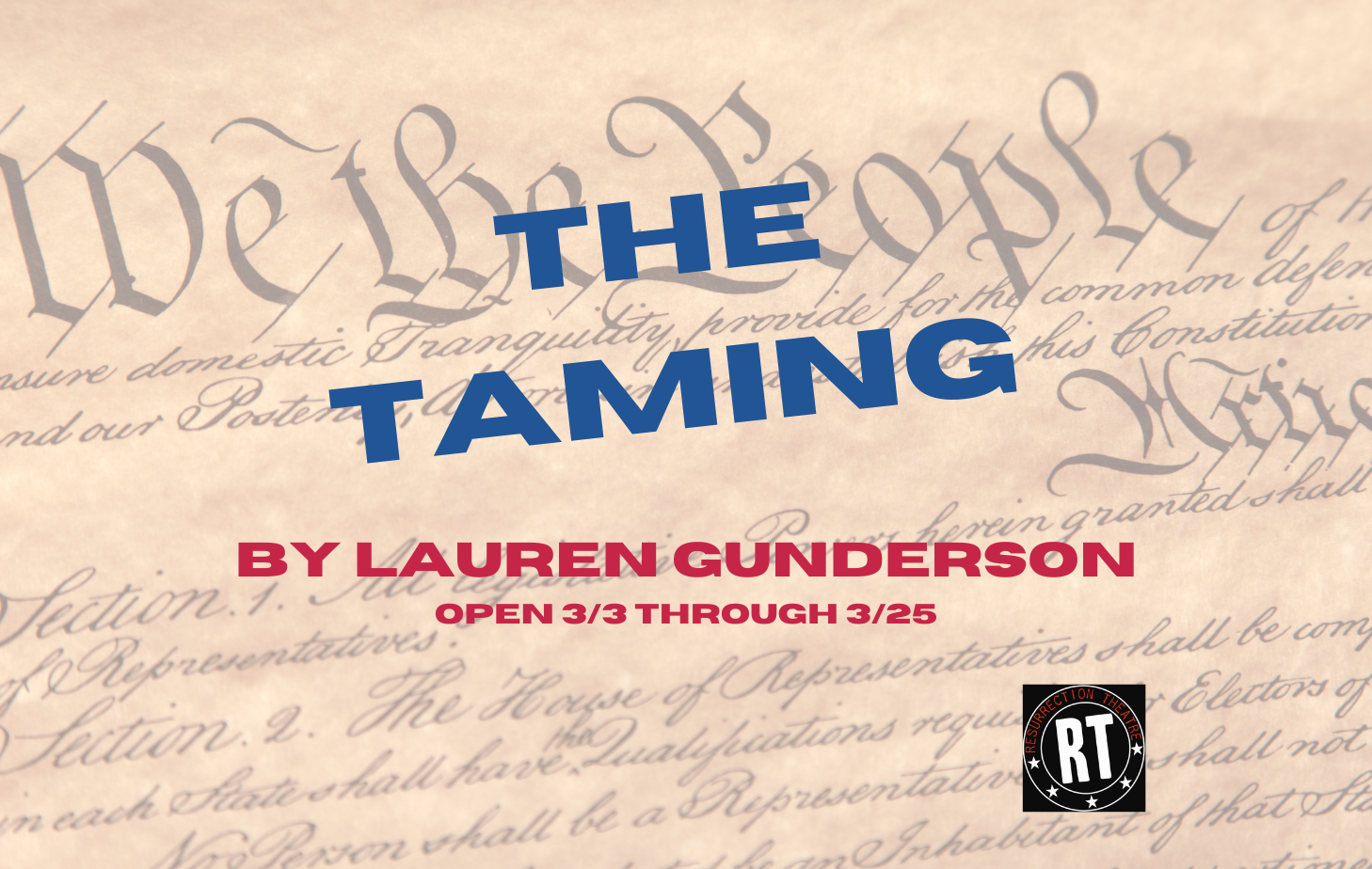 The Taming by Lauren Gunderson Tickets | Resurrection Theatre