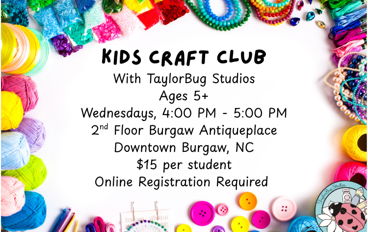 Kids Craft Club Tickets | TaylorBug Studios