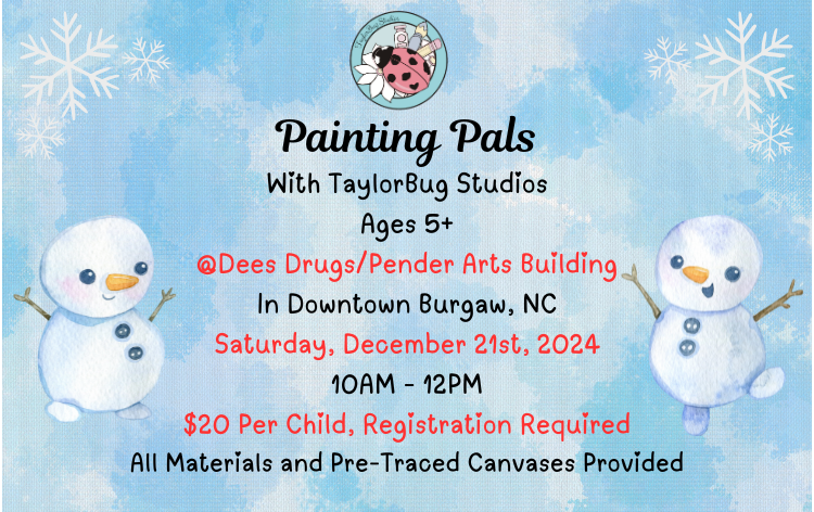 Painting Pals: December Tickets | TaylorBug Studios
