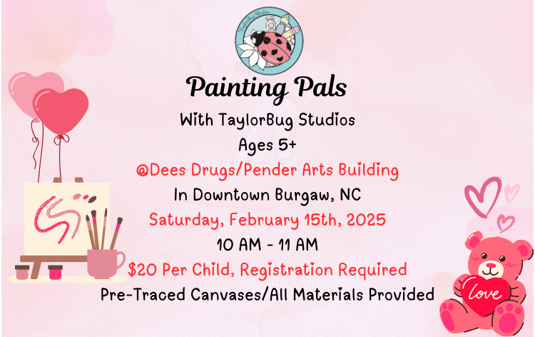 Painting Pals: February Tickets | TaylorBug Studios