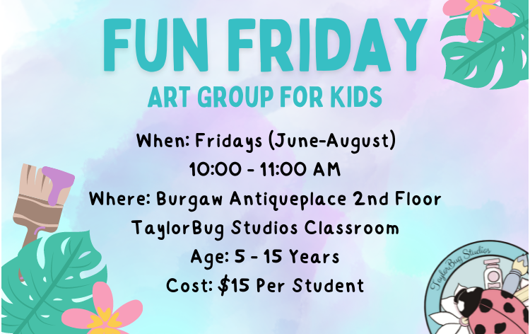 Fun Friday Art Group For Kids Tickets | TaylorBug Studios