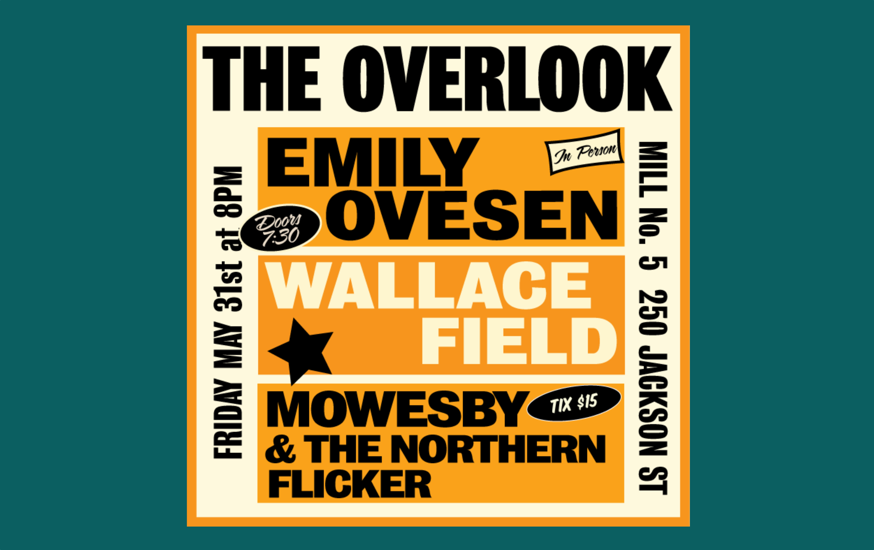 Emily Ovesen | Wallace Field | Mowesby & the Northern Flicker Tickets ...