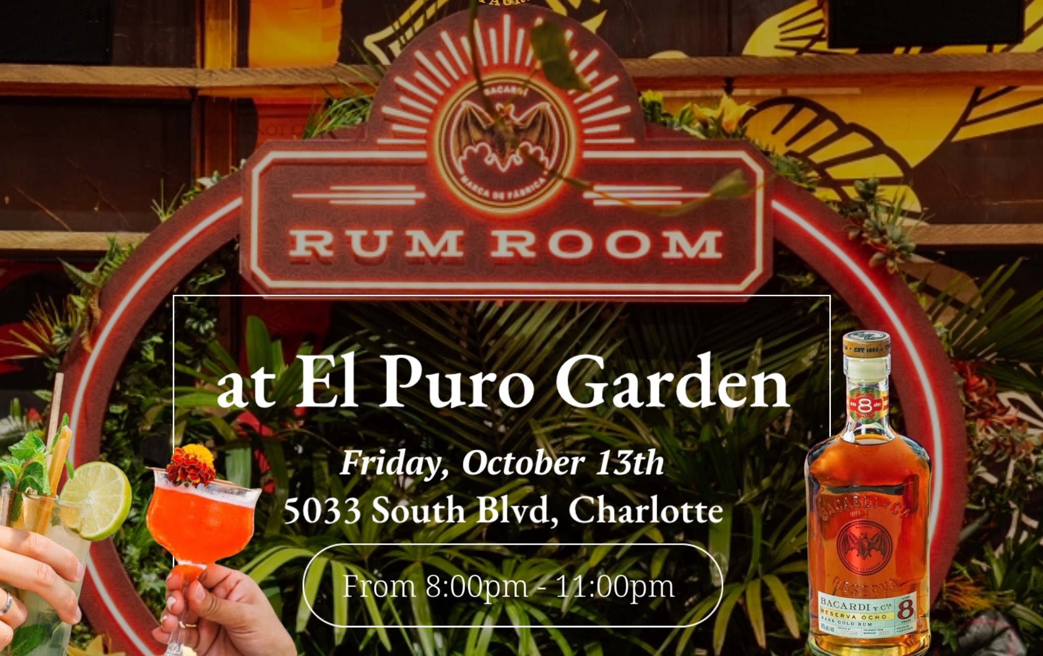 Bacaradi Rum Room at El Puro Cuban Restaurant Tickets | El Puro Cuban ...